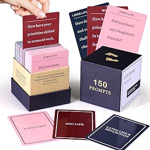 Amazon.com: AIERSA Life Story Interview Kit Cards, 150 Conversation ...