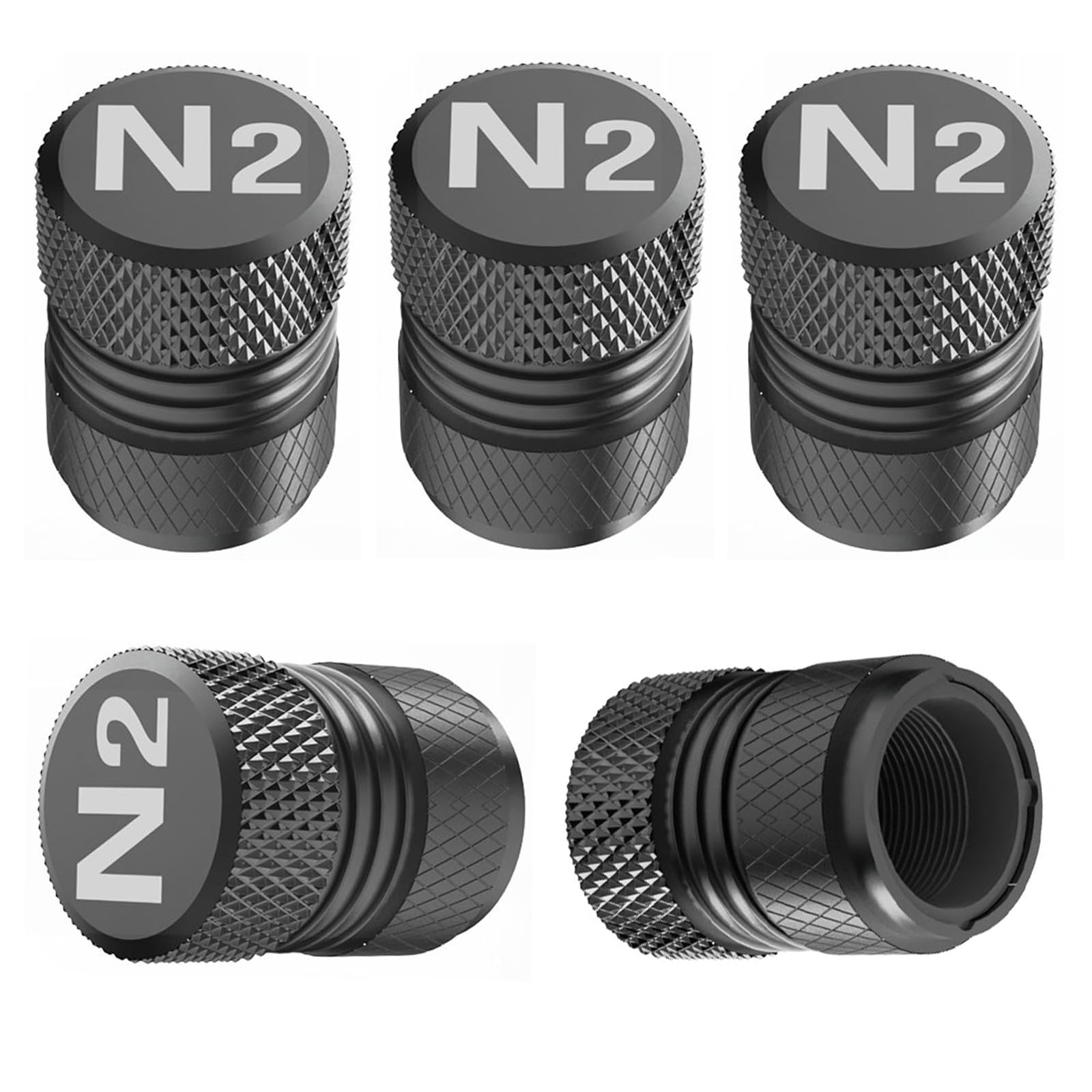 Amazon.com: Tire Valve Stem Caps - 5 Pack Corrosion Resistant Premium ...