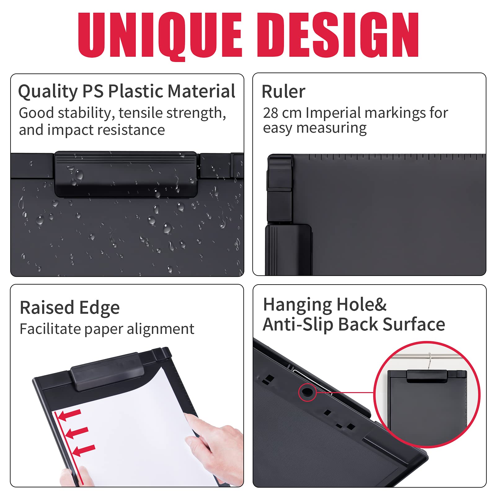 Tomorotec Letter Size A4 Size Basic Plastic Hardboard...B09893W5Y5 ...