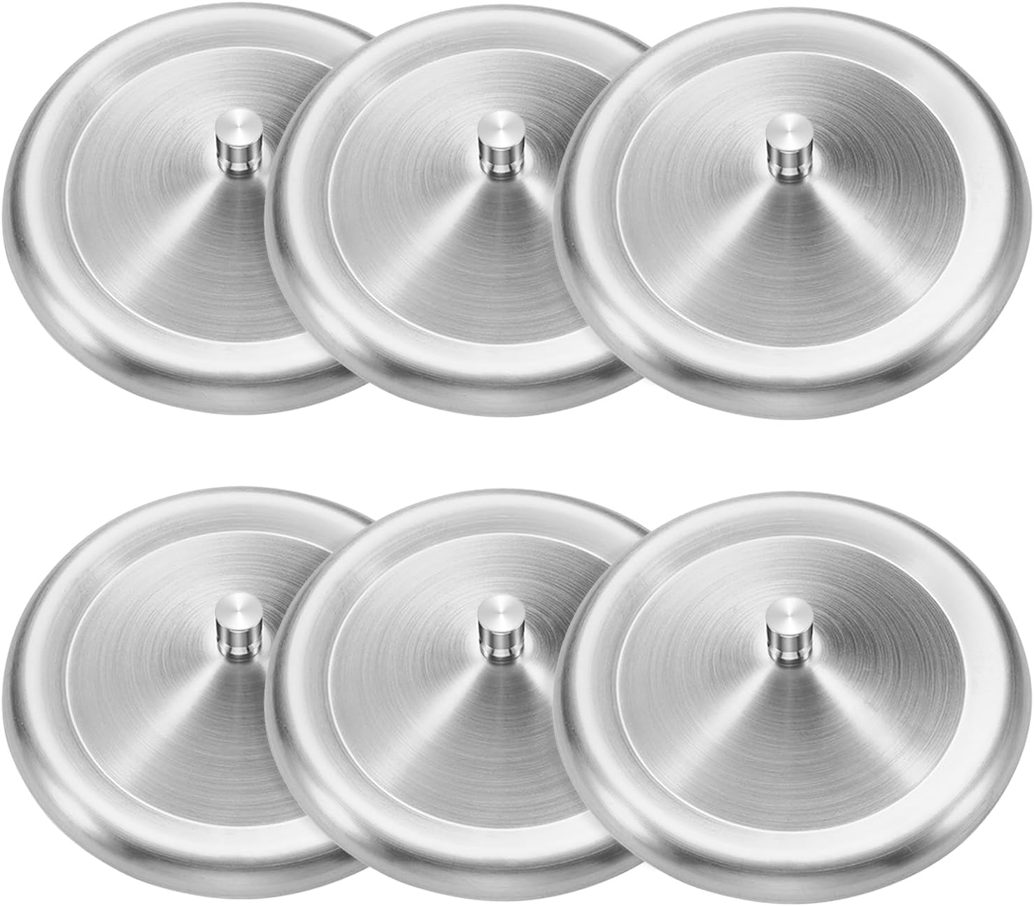 Amazon.com: 6 Pcs 9.5cm/3.7inch Stainless Steel Cup Cover Coffee Mug ...