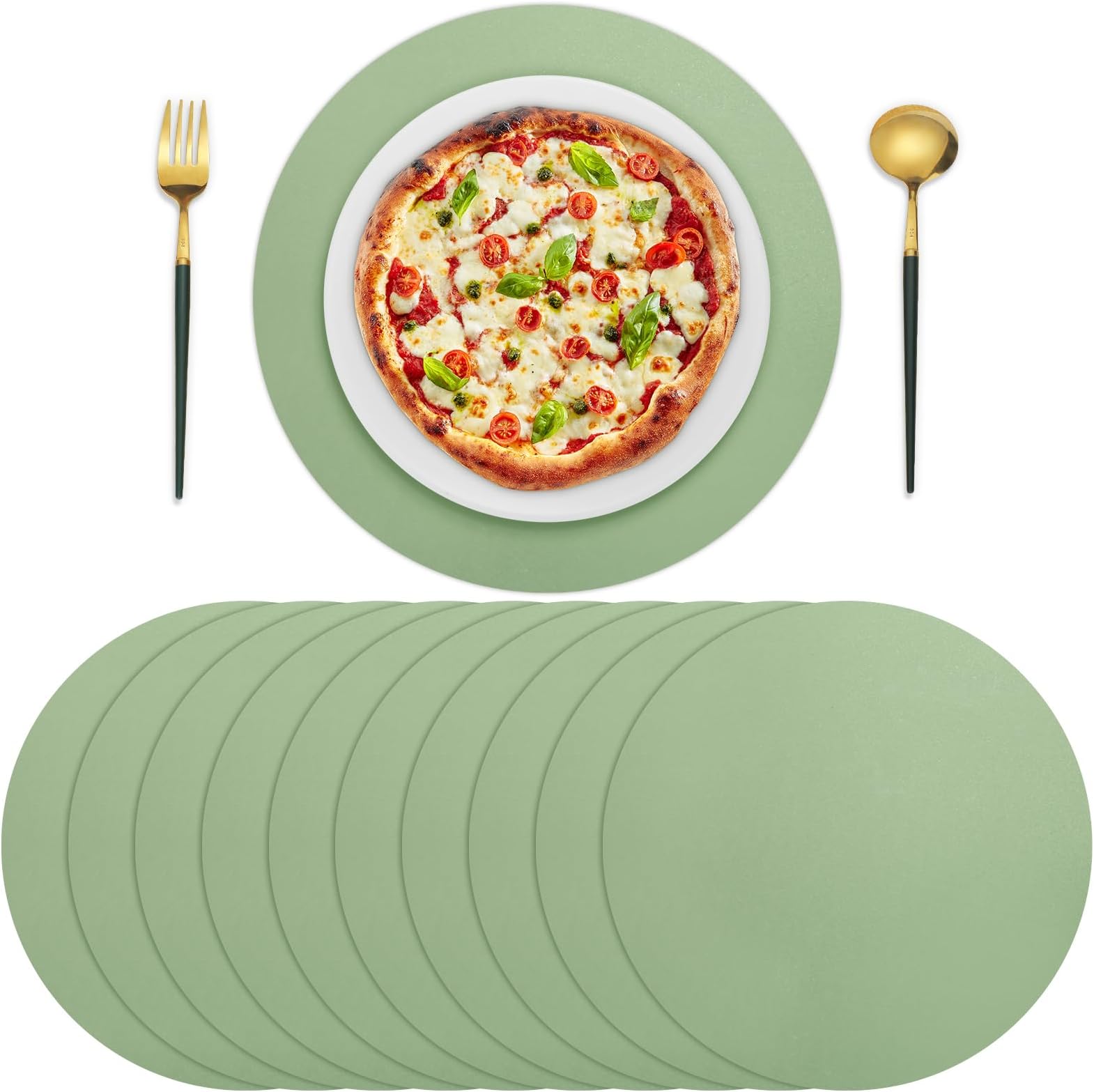 Amazon.com: Whaline 50Pcs Sage Green Paper Placemats 14 Inch Disposable ...