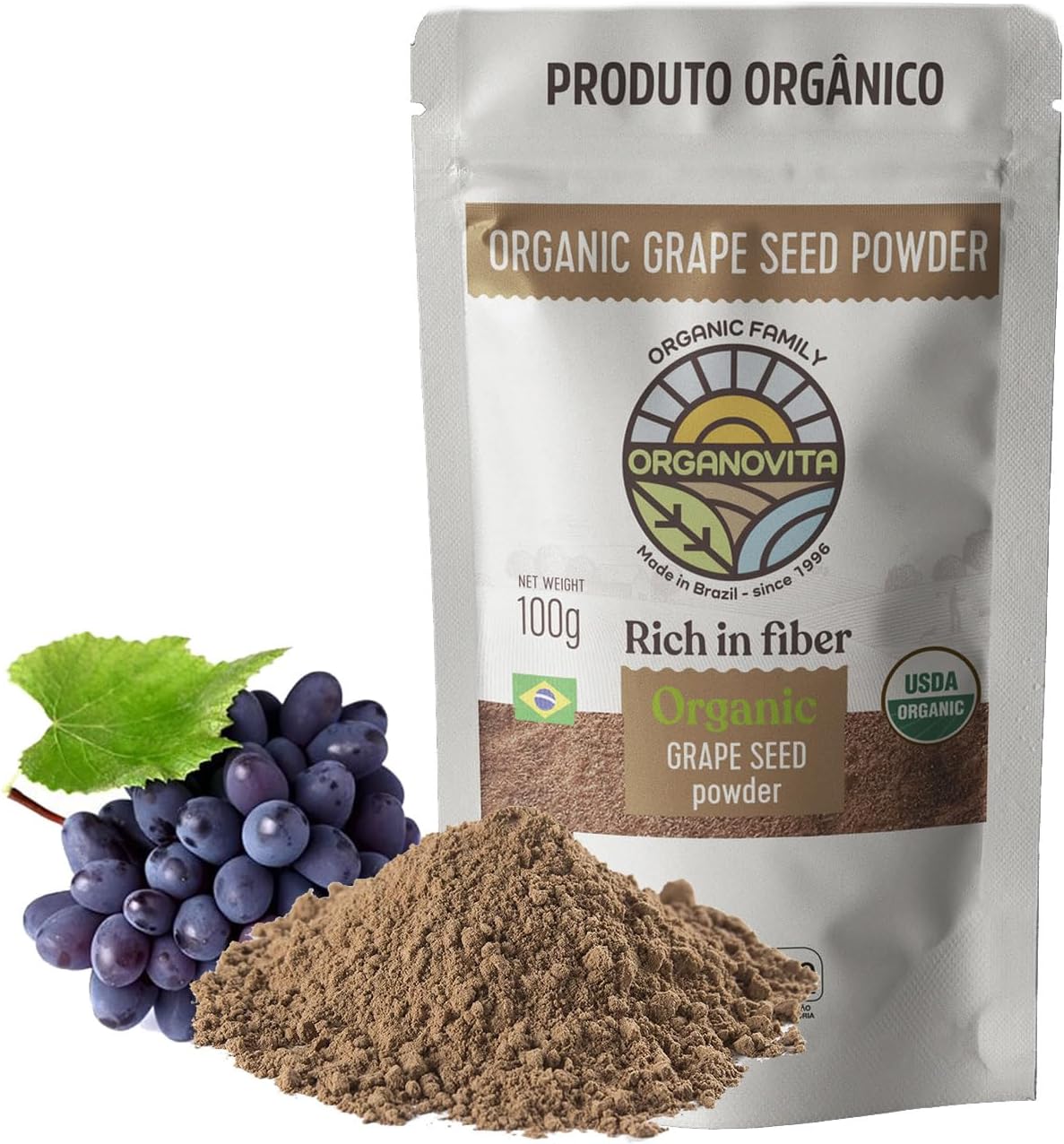 Amazon.com: Organic Powder - Blend in Smoothies, Cakes, High Fiber ...