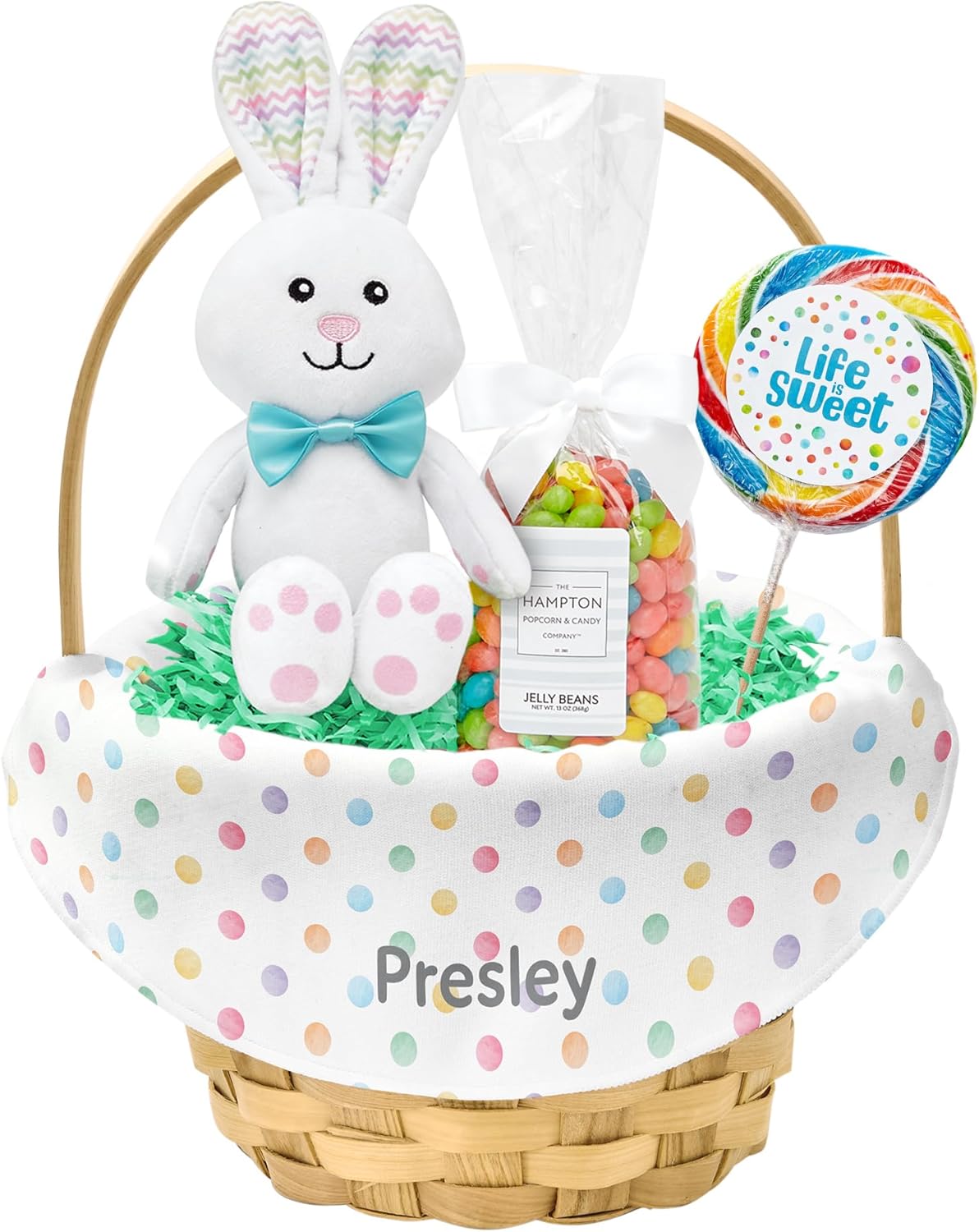 Amazon.com: Let's Make Memories Personalized Easter Basket for Kids ...