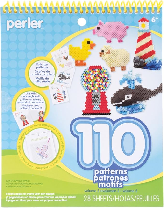 Amazon.com: Perler Beads Patterns and Craft Idea Book, 28 pgs : Arts ...