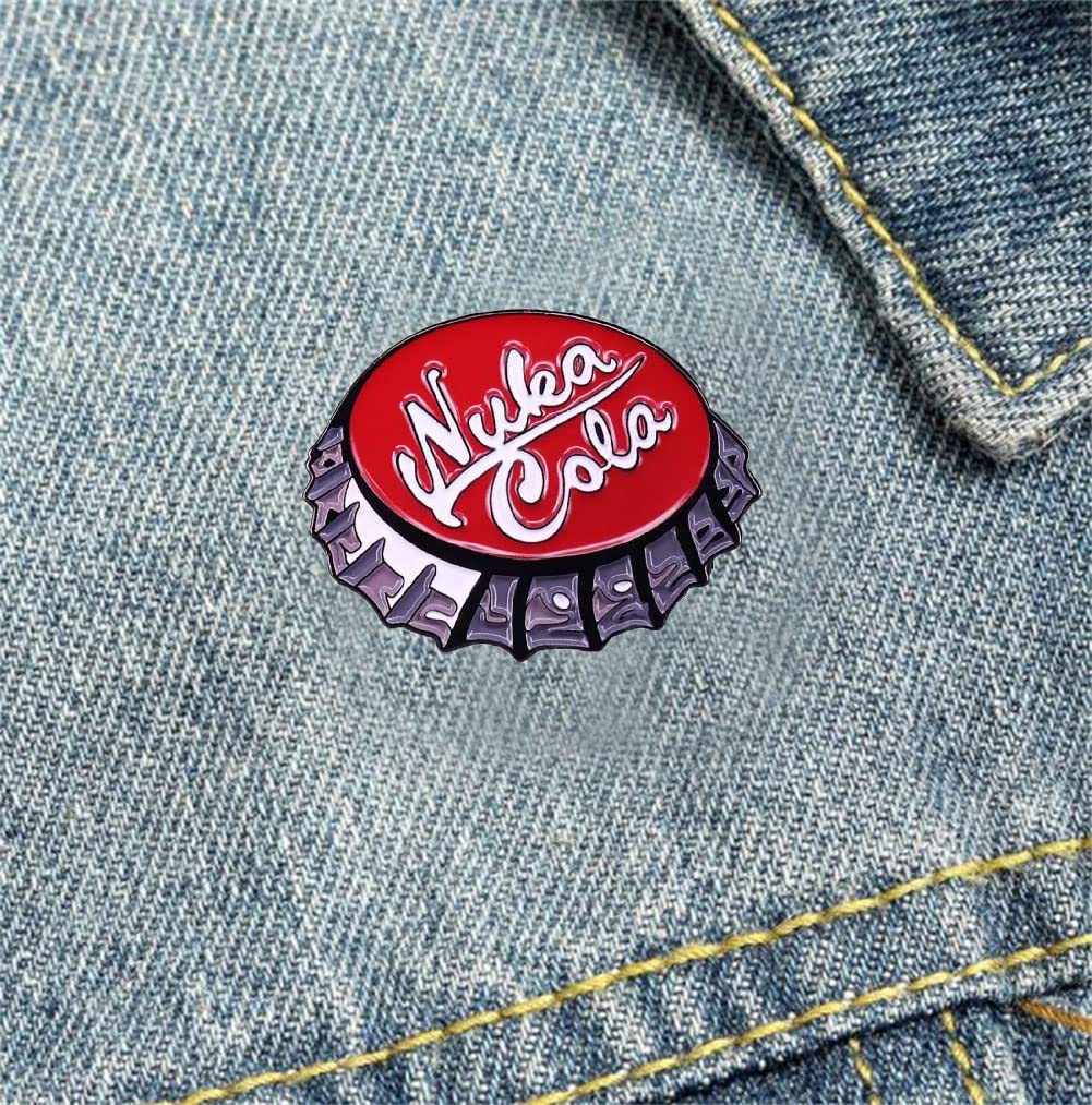 Snapklik.com : Nuka Cola Bottle Cap Enamel Pin Fallout Game Badge ...