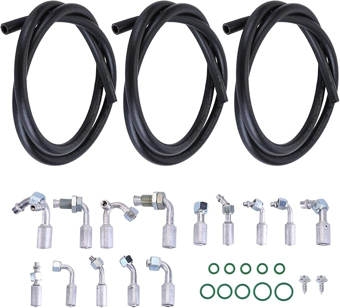 Amazon.com: Universal A/C Air Conditioning Extended Length Hoses ...