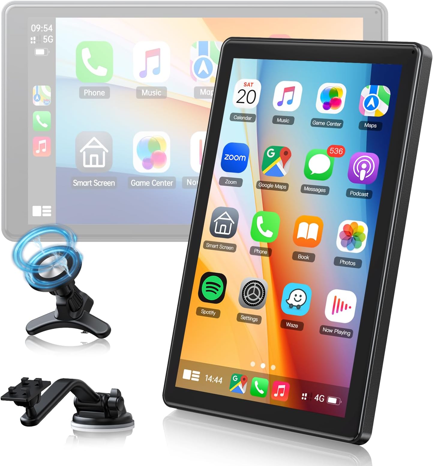 Amazon.com: 8 inch Portable Car Screen for Apple CarPlay & Android Auto ...