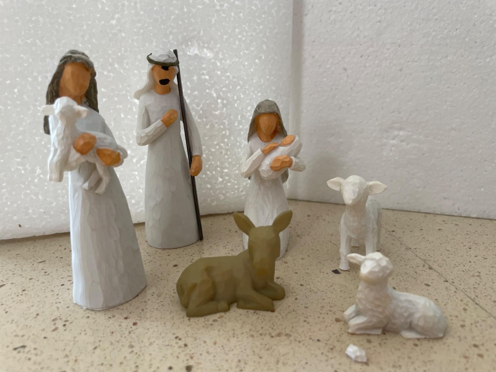 Nativity Set,6 Pcs Small Figurines Ornaments for Nativity Scene ...