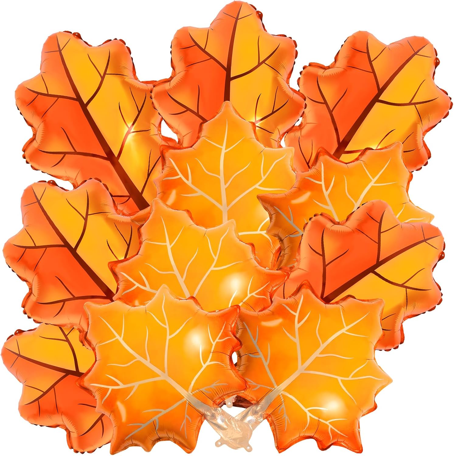 Amazon.com: YUJUN 11PCS Fall Thanksgiving Balloons, Maple Leaves Shaped ...