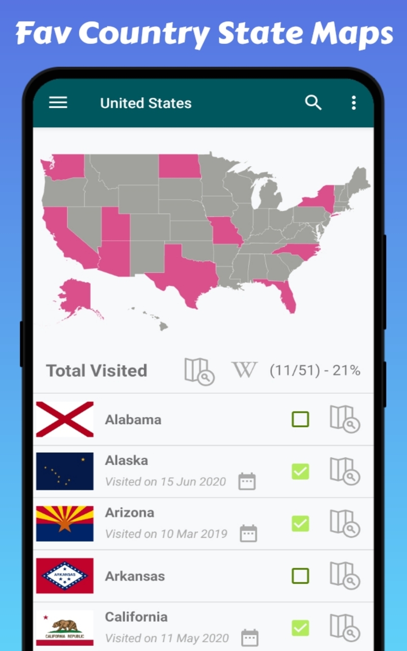 Aplicación Travel Mapper: Travel Tracker App | Map Of Where I've Been ...