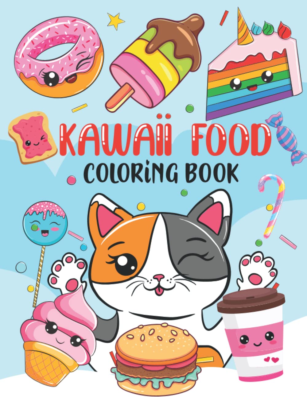 Amazon.com: Kawaii Food Coloring Book: Cute, Easy Kawaii Food Coloring ...