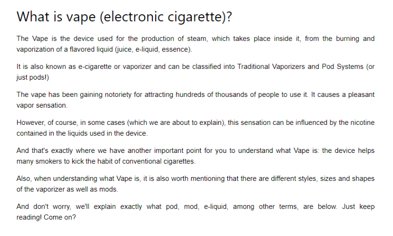 WHAT IS VAPE? LEARN ALL ABOUT E-CIGARETTES [GUIDE].:Amazon.in:Appstore ...