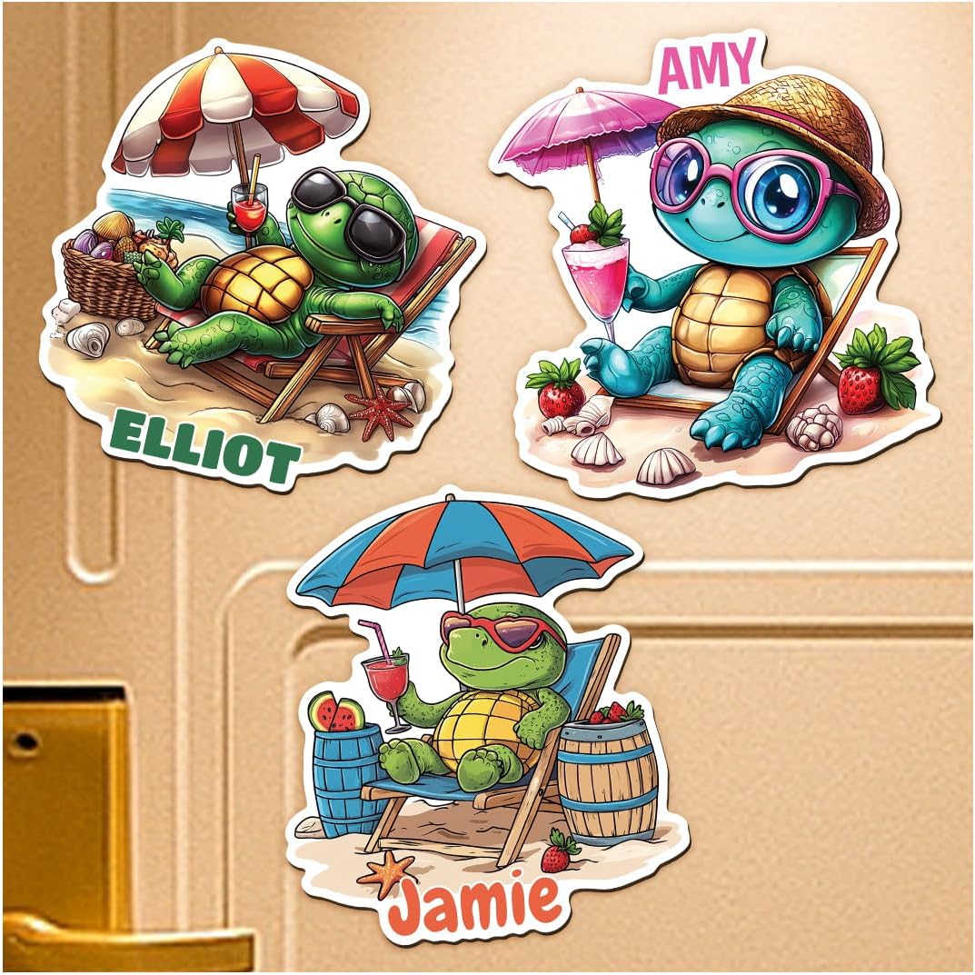 Amazon.com: Custom Text Sea Turtle Cruise Door Magnet, Large Size ...