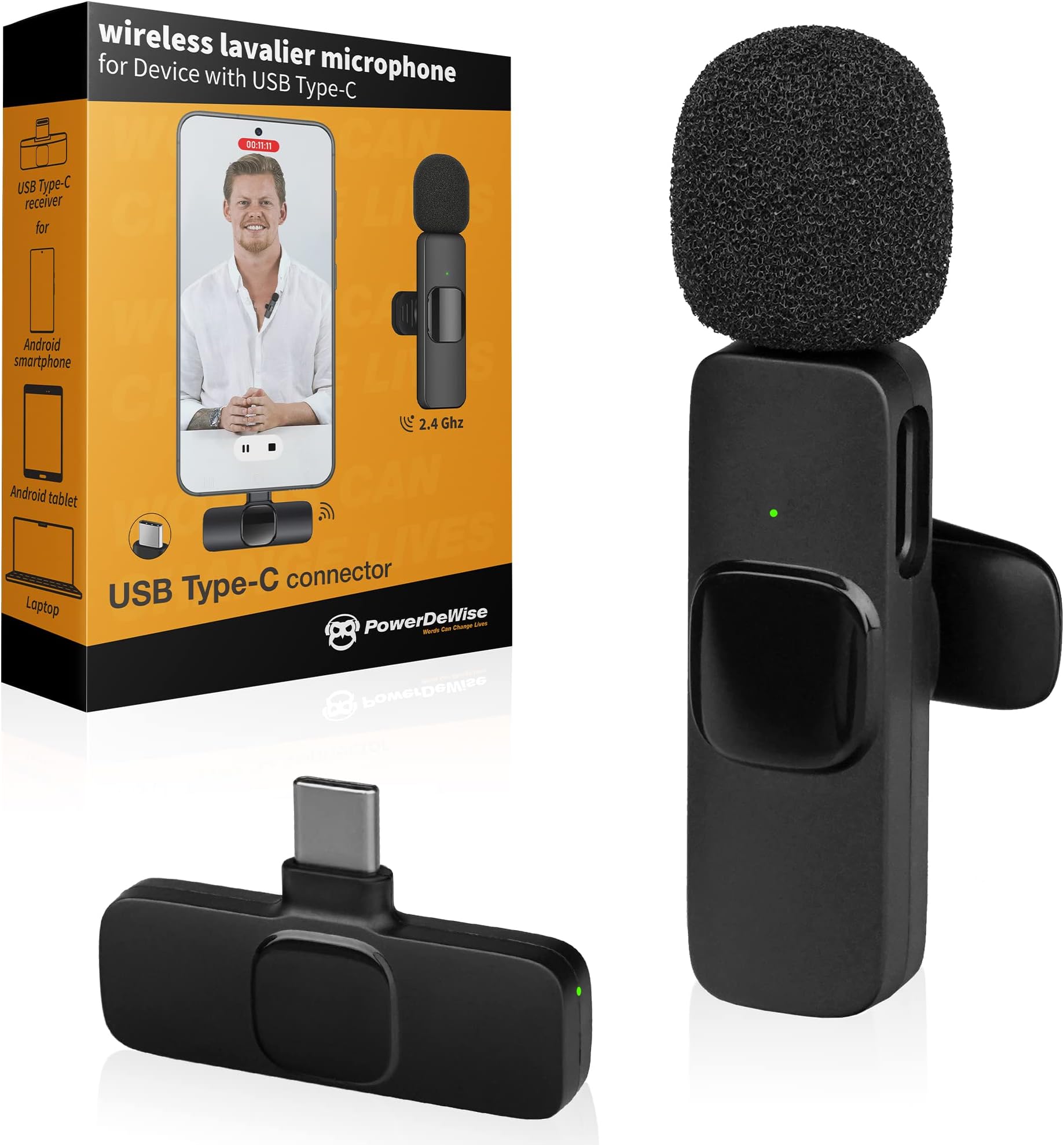 Amazon.com: NICHOM 3 in 1 Wireless Microphone for iPhone, iPad, Android ...