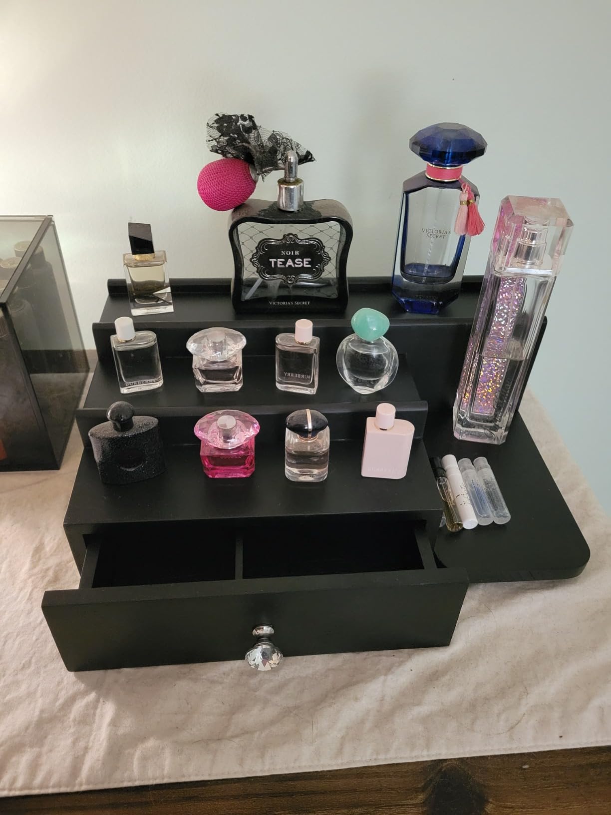 Amazon.com: Wooden Cologne Organizer for Men 3 Tier of Cologne Stand ...