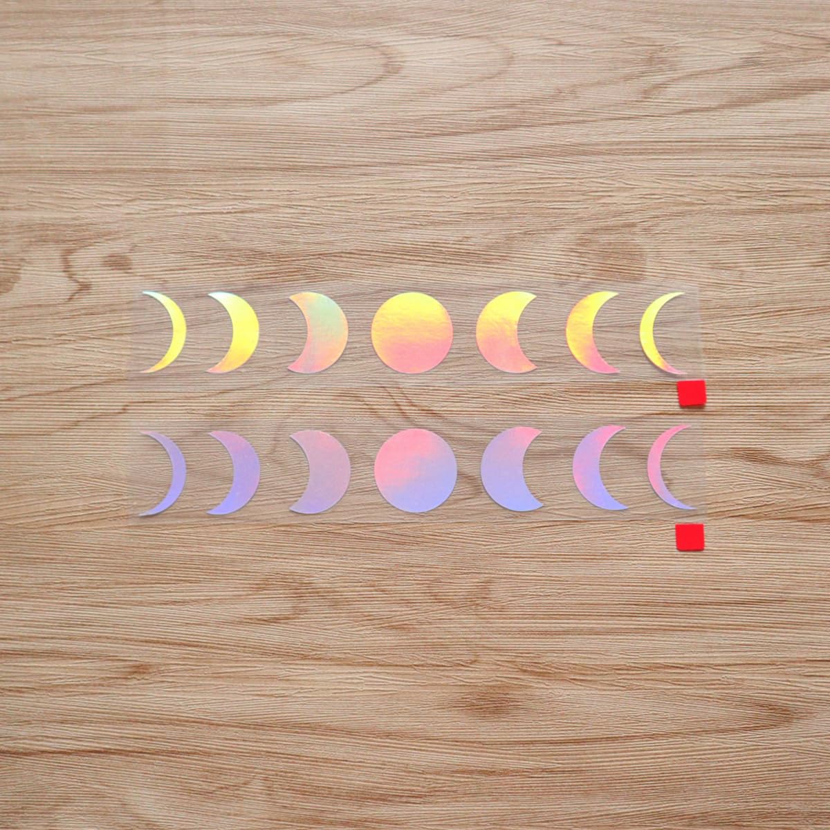 Amazon.com - Moon Phases Lunar Sticker Decal Vinyl - 2 Pack Holographic ...