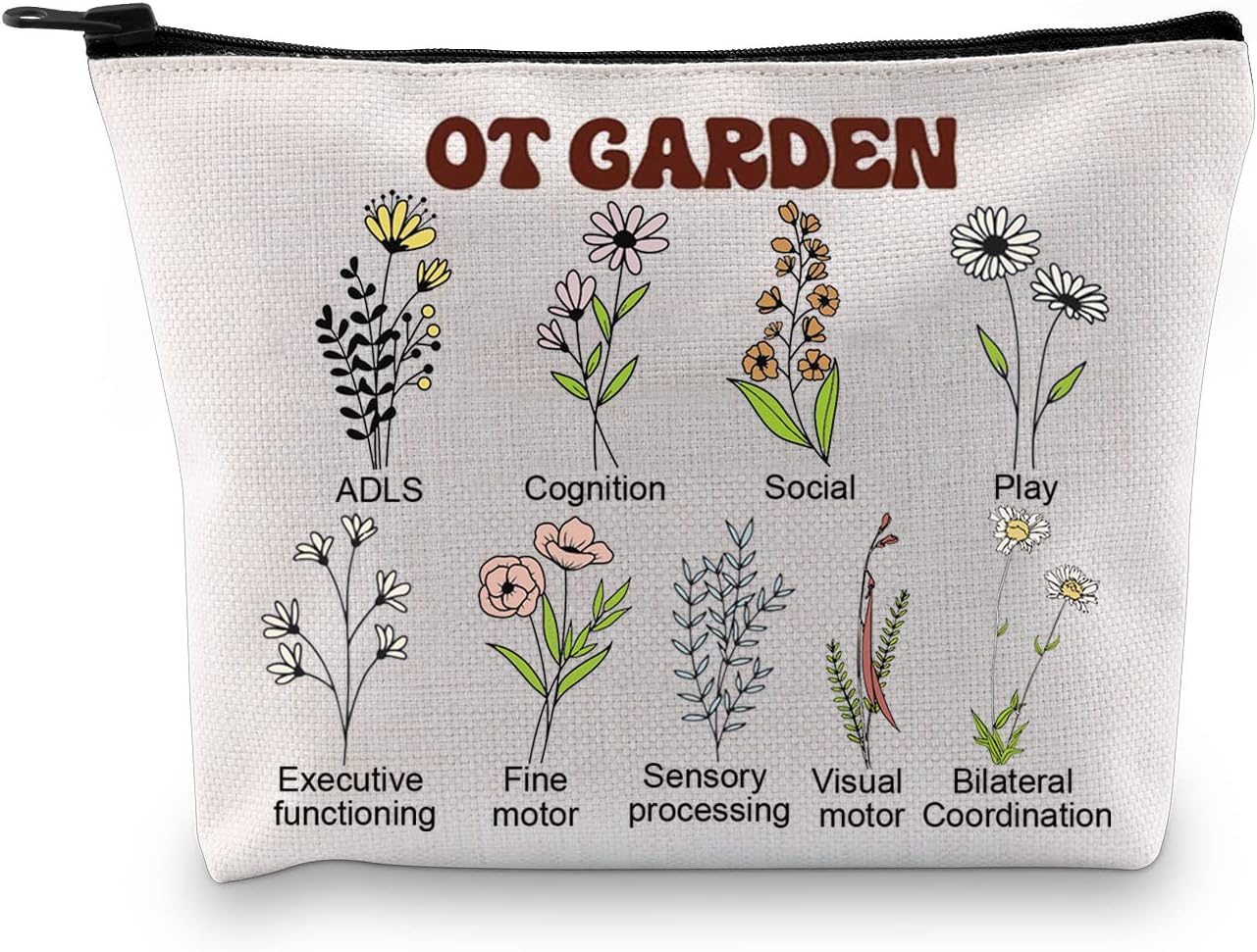 Amazon.com: OT Garden Zipper Pouch OT Gift Occupational Therapy Gift OT ...
