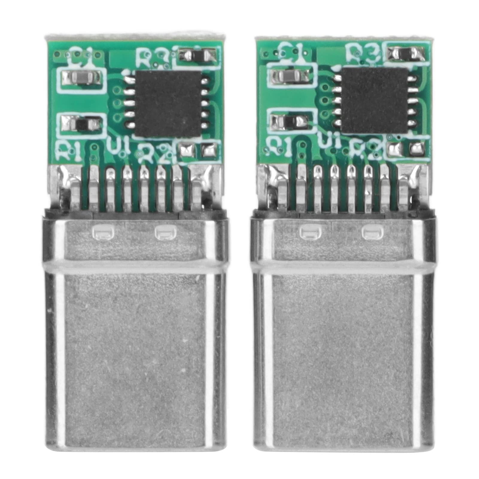 2Pcs USB Type C Breakout Board, 8pin 20V 3A USB C Male Adapter Type C ...