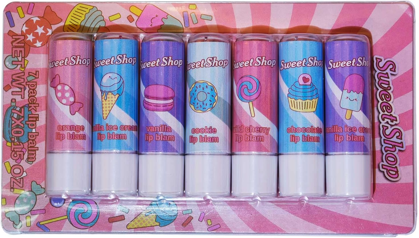 Amazon.com : Mebtmel Cute Lip Balm Variety Pack for kids, Fruit ...