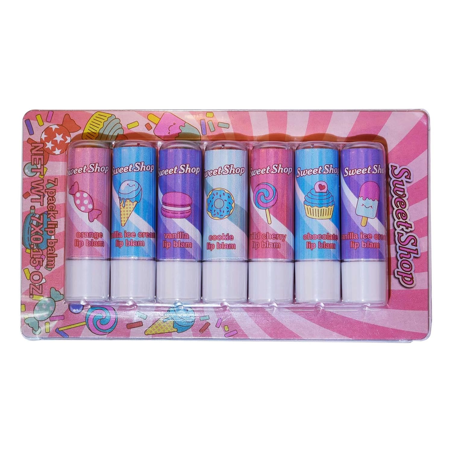 Amazon.com : Mebtmel Cute Lip Balm Variety Pack for kids, Fruit ...