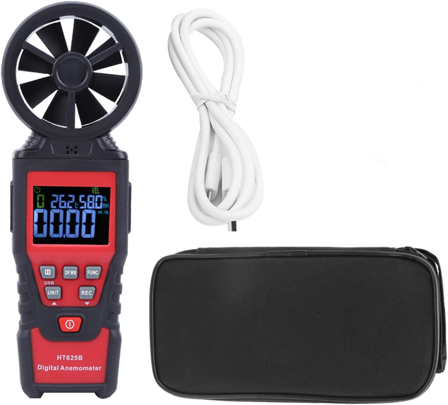 Annmeter anemómetro digital AN-846A medidor de velocidad de viento ...