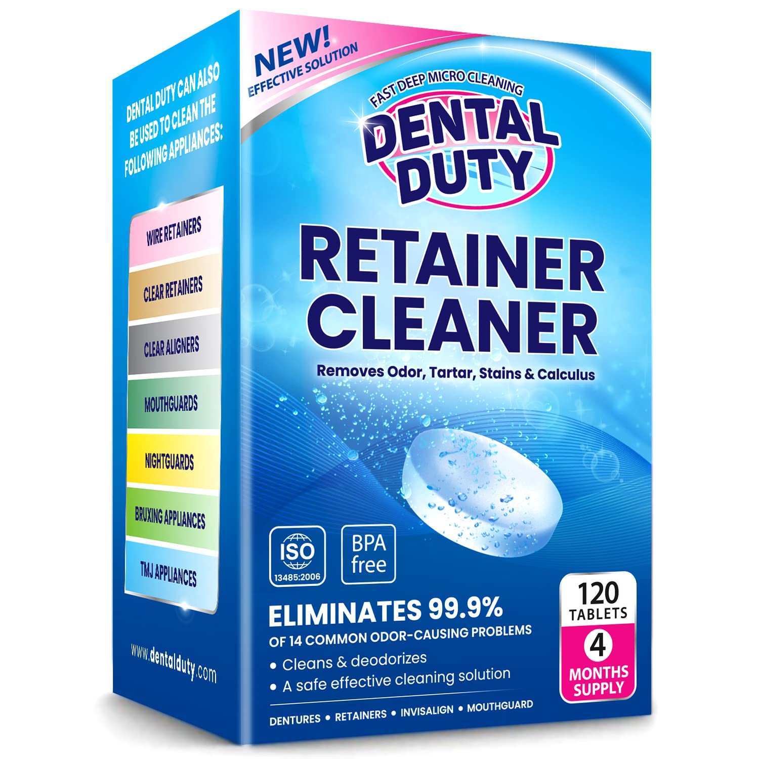 Buy 120 Retainer and Denture Cleaning Tablets (4 Months Supply ...