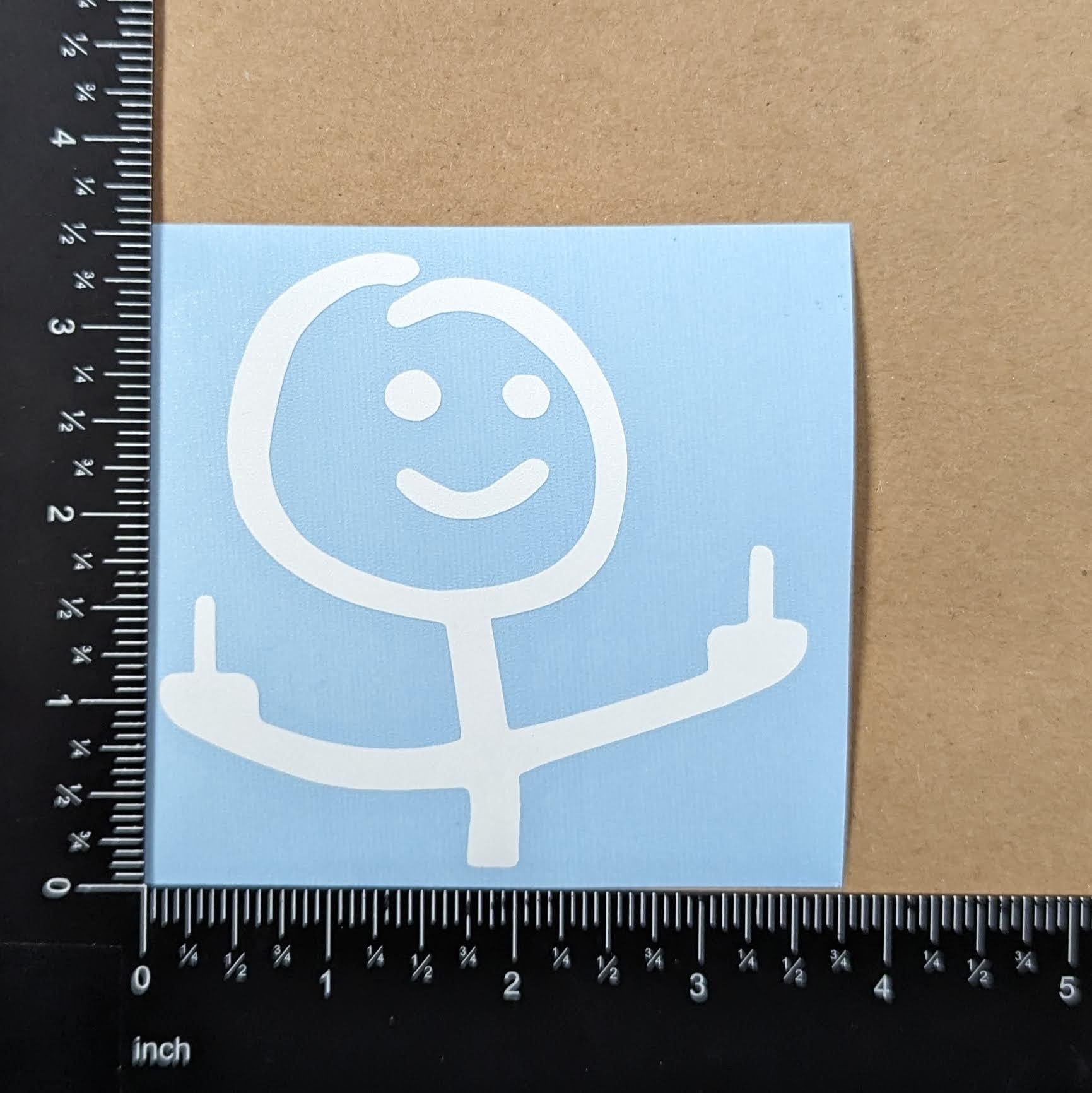 Flip Off Window Sticker Middle Finger Meme - Middle Finger - Discover ...