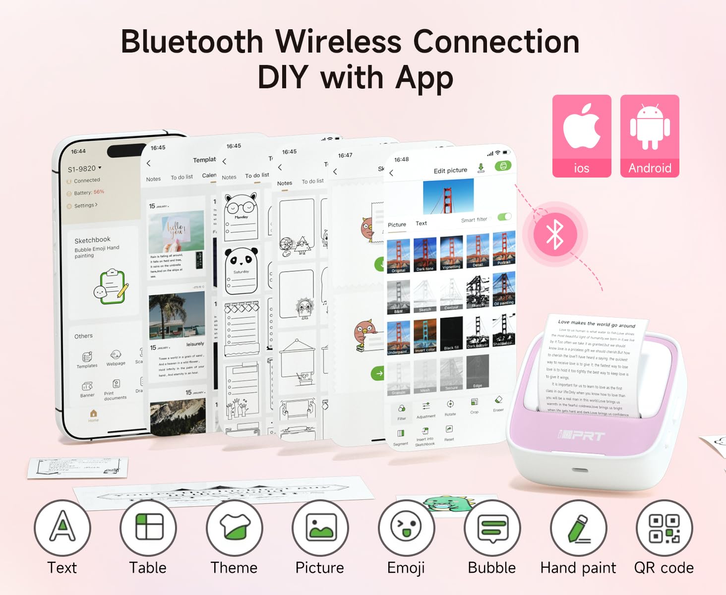 Snapklik.com : iDPRT Portable Sticker Maker Machine