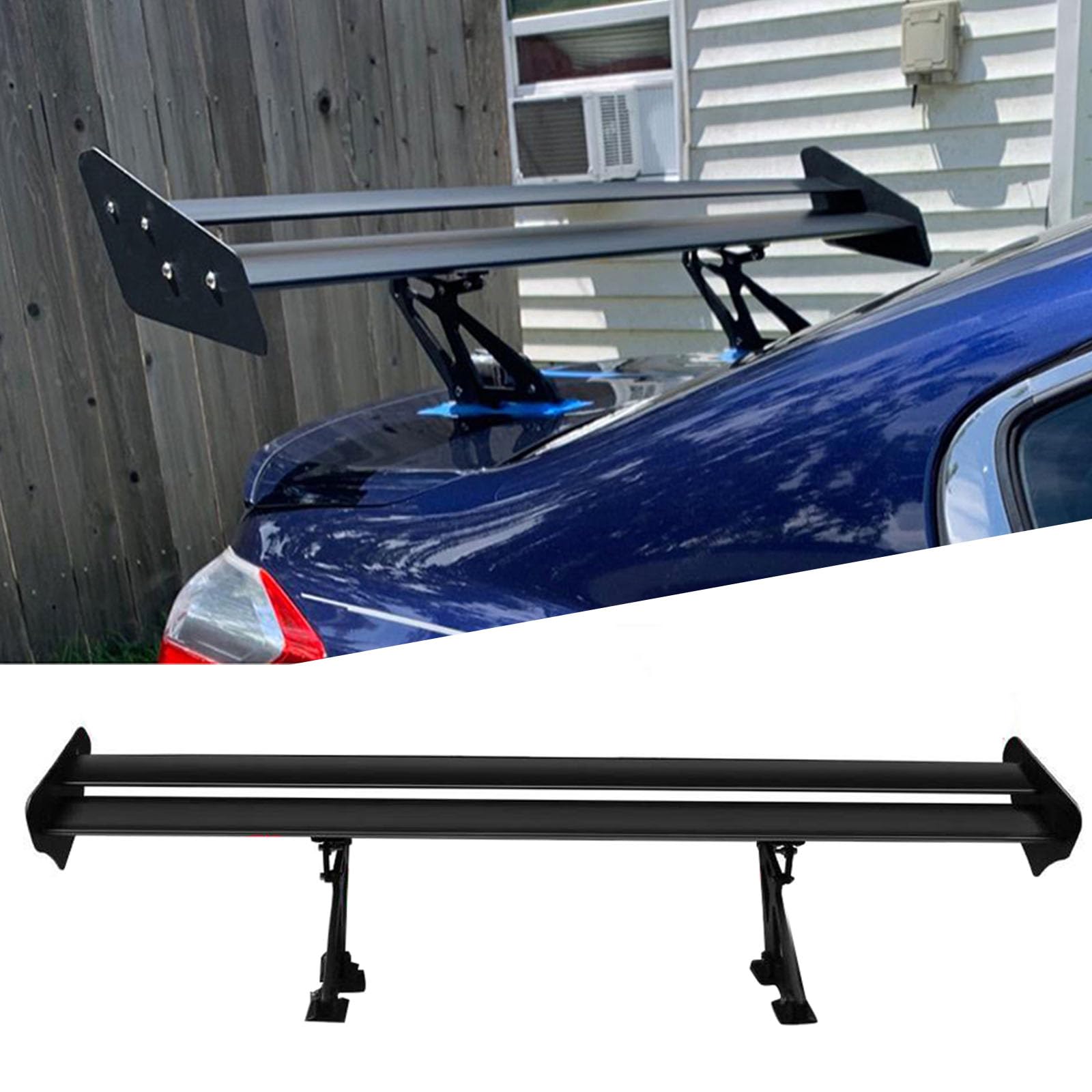 Amazon.com: SCITOO Spoiler Wing 53" Universal Matte Black GT Style Rear ...
