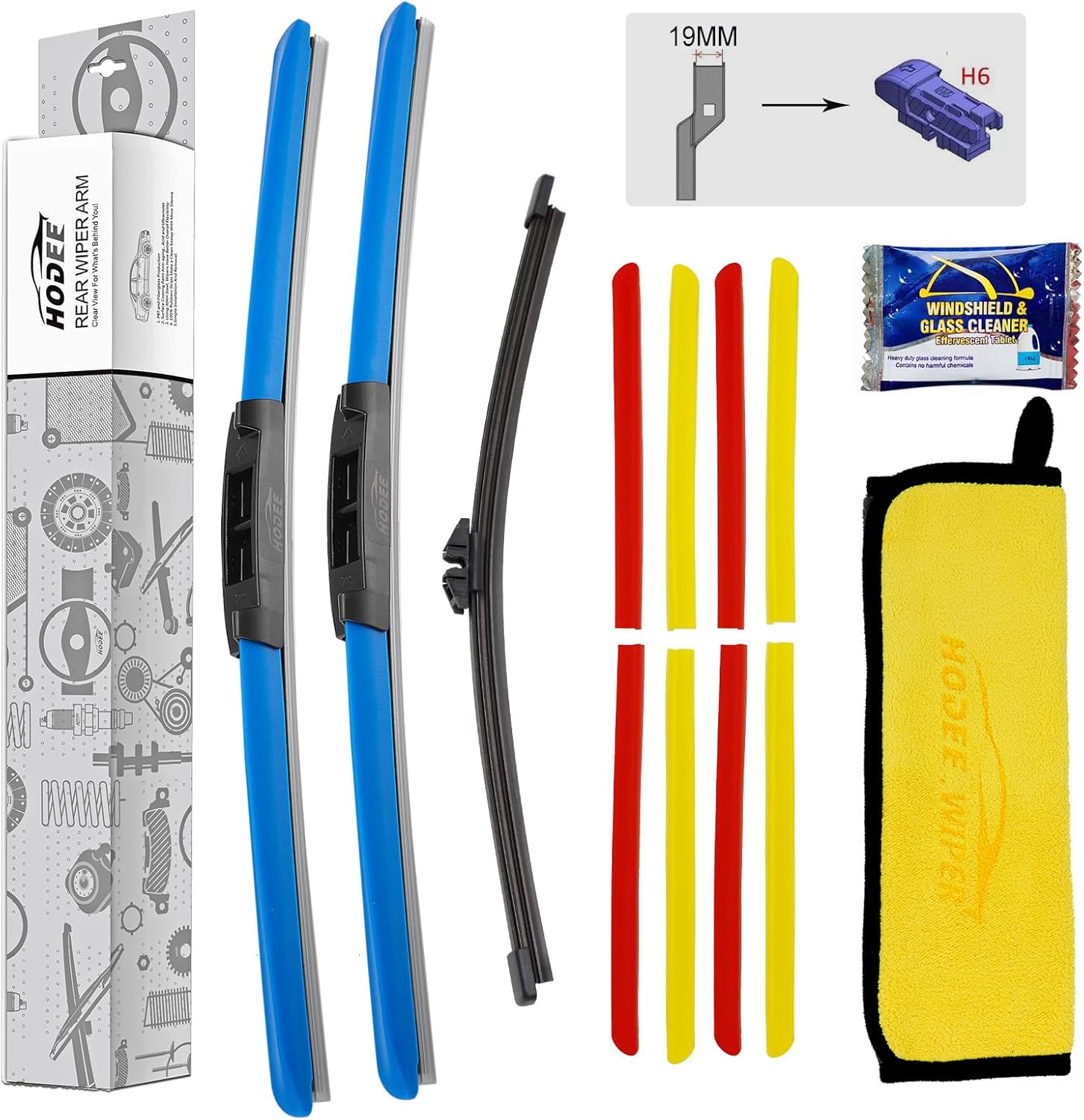 Amazon.com: HODEE Colour Wiper Replacement for Ford Bronco Sport 2021-2024(not Base Model),Front ...