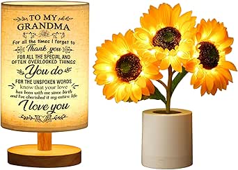 WSYEAR Grandma Birthday Gifts from Grandchildren-Table Lamp Gifts for ...