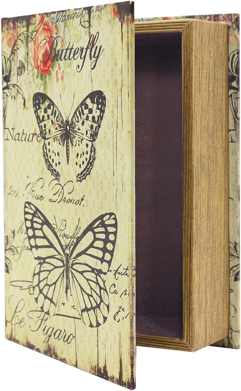 Amazon.com: PACOLO Decorative Book Boxes, Faux Wood cover Storage for ...