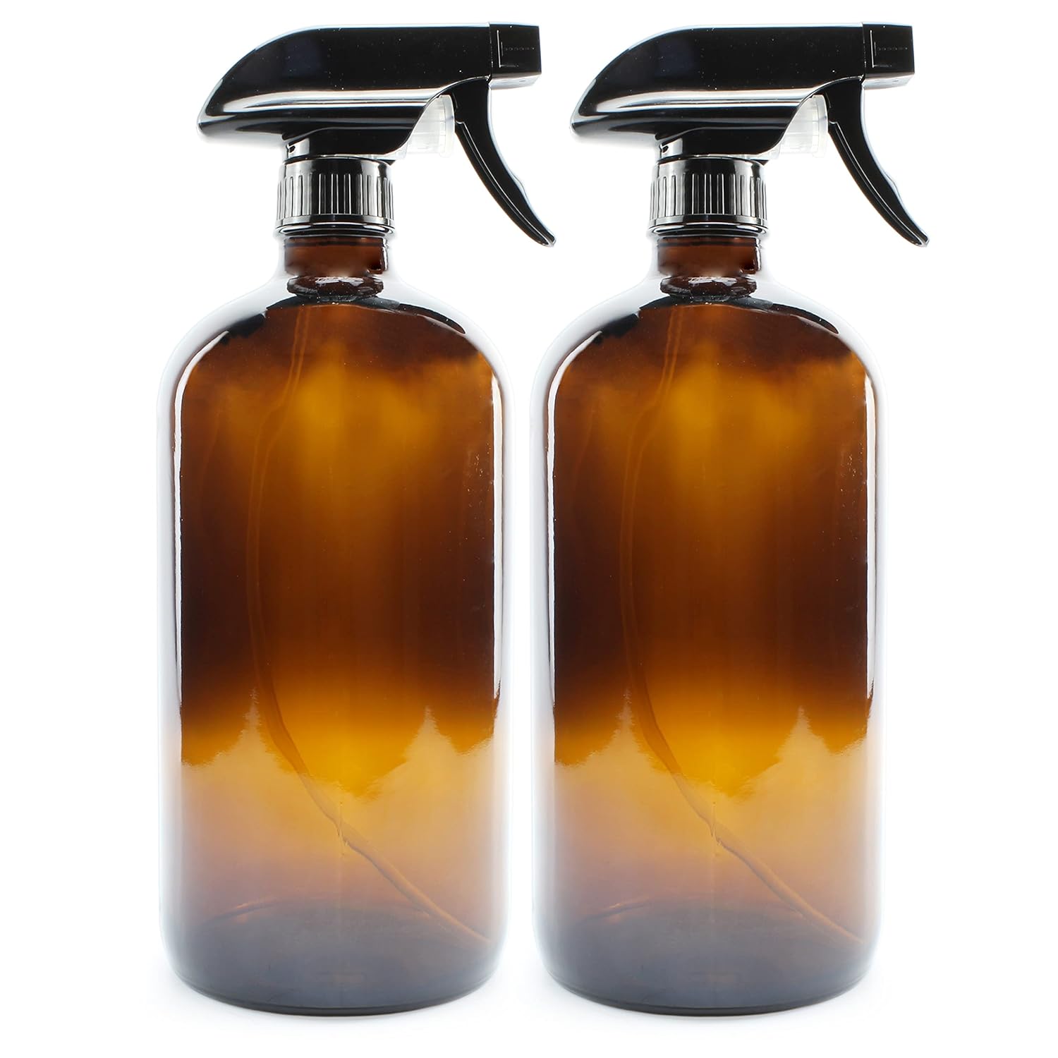 Amazon.com: 32-Ounce Amber Glass Spray Bottles w/Heavy Duty Mist ...