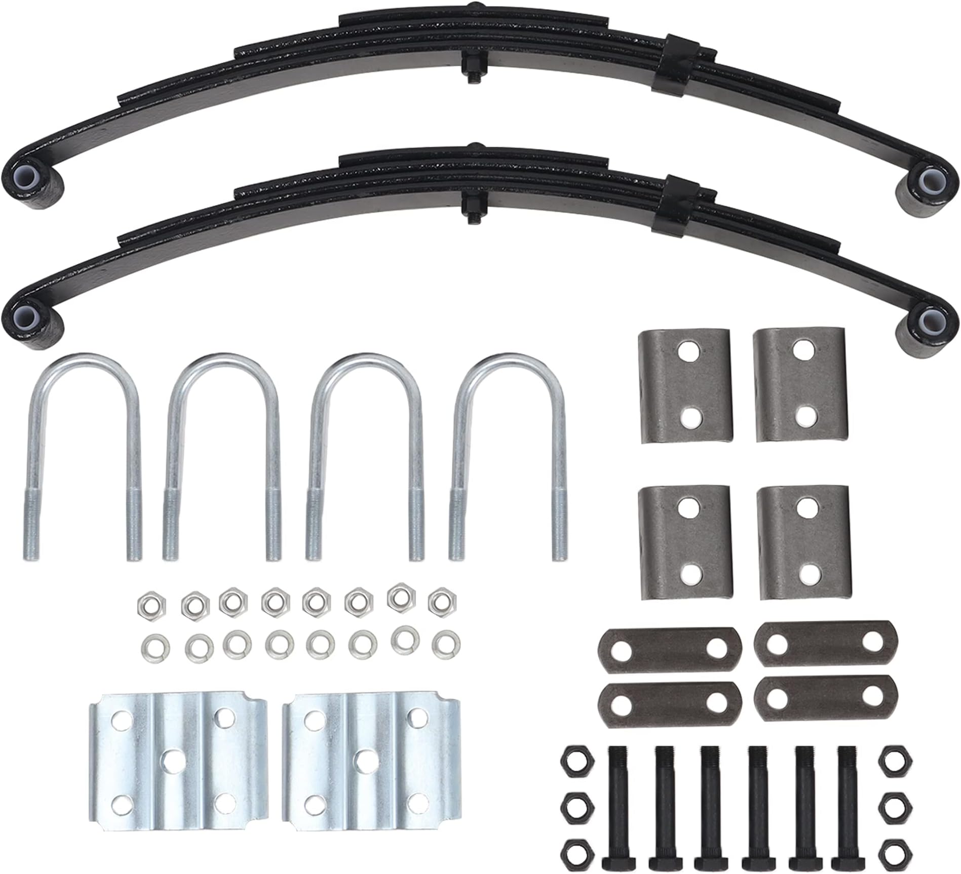 Amazon.com: VIRTIONZ 3500lb Single Trailer Axle Suspension Kit Leaf ...