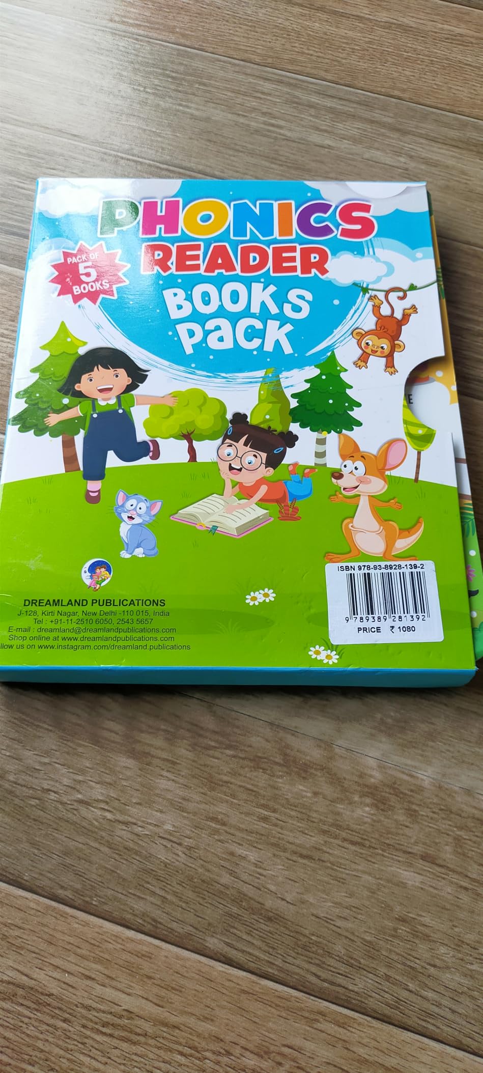 Phonics Reader 5 Books Pack for Children Age 3 -10 Years -Alphabet ...