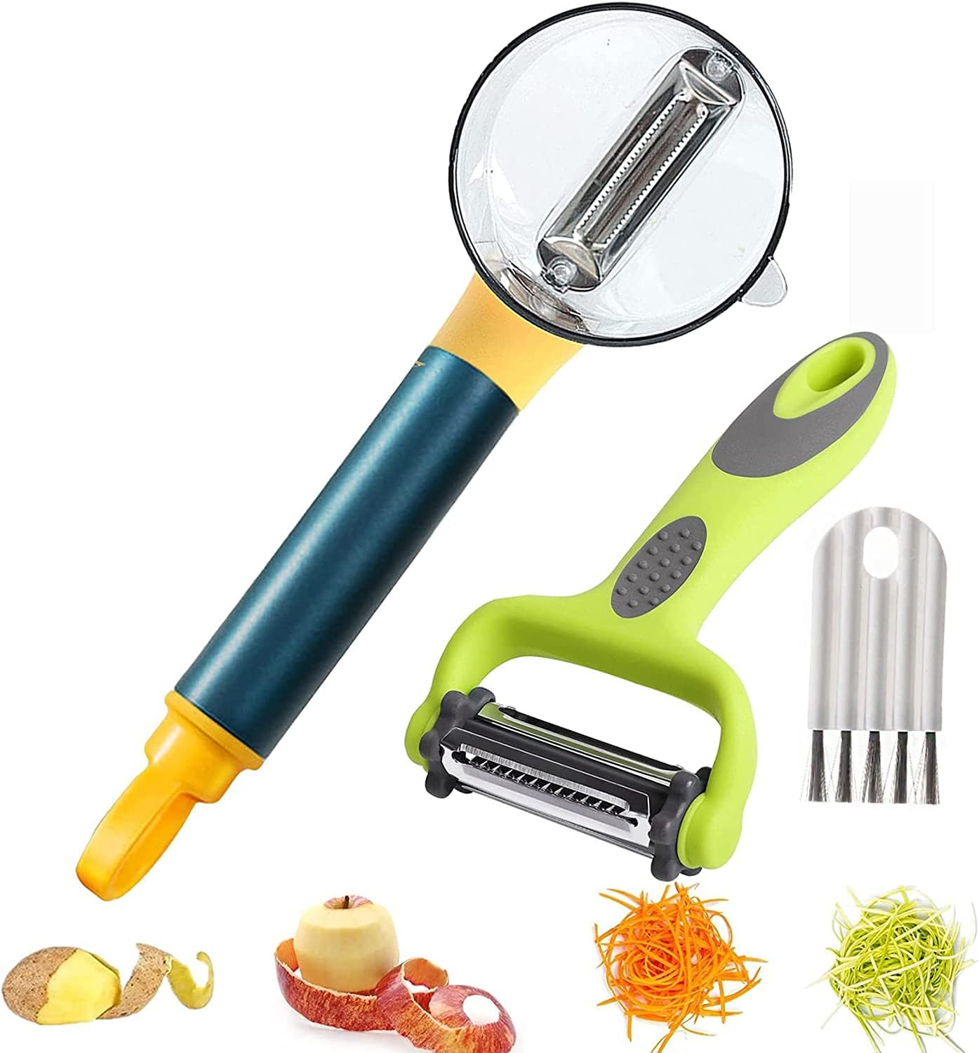 Amazon.com: ALENXYA Vegetable Peeler with Storage Box,Potato peelers,2 ...