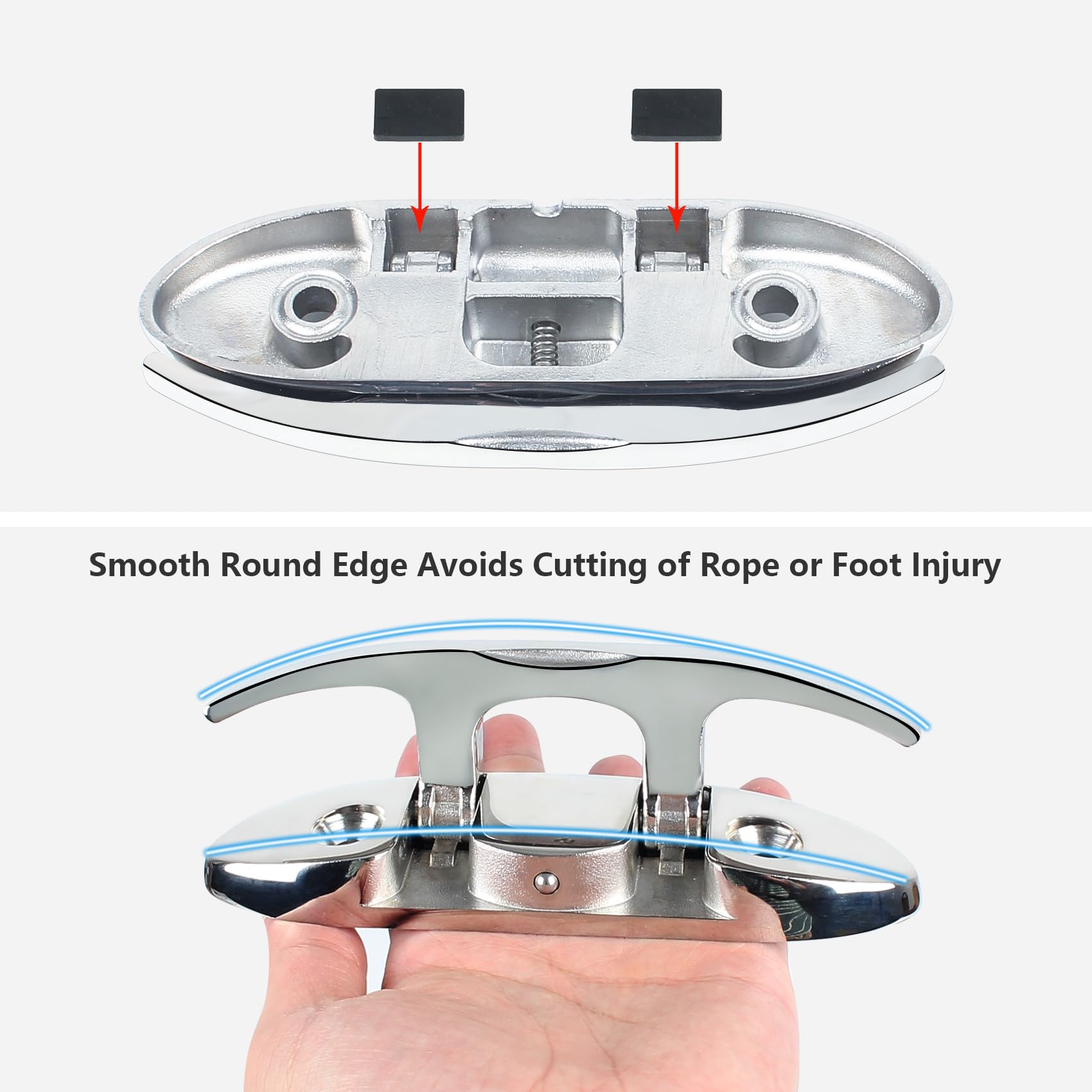 Womens Softball Cleats 6 Inch Folding Boat Cleat 316 Stainless Steel ...