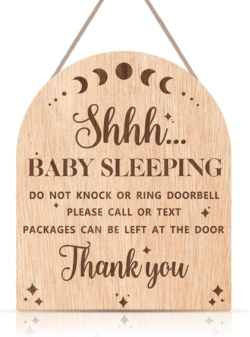 Amazon.com: Honey Dew Gifts Door Signs, Shhh It's Nap Time Please Do ...