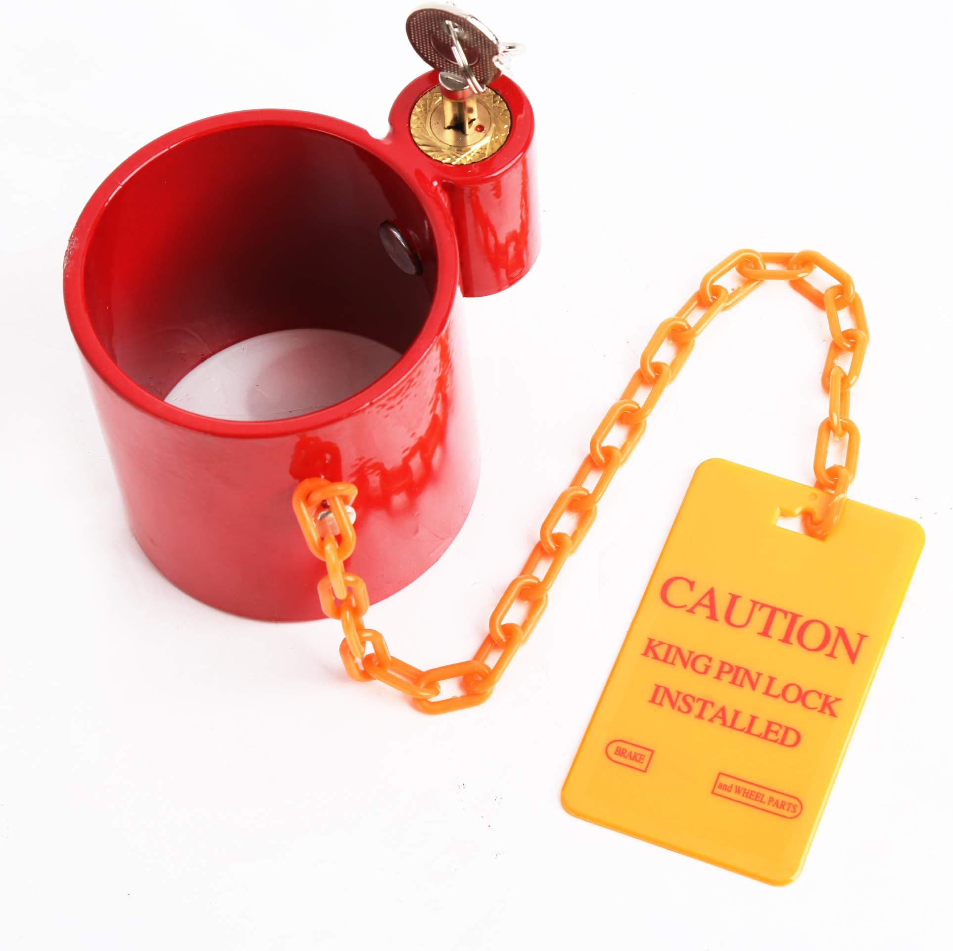 Amazon.com: Heavy Duty Steel Kingpin Lock Wheel Trailer Lock King Pin ...