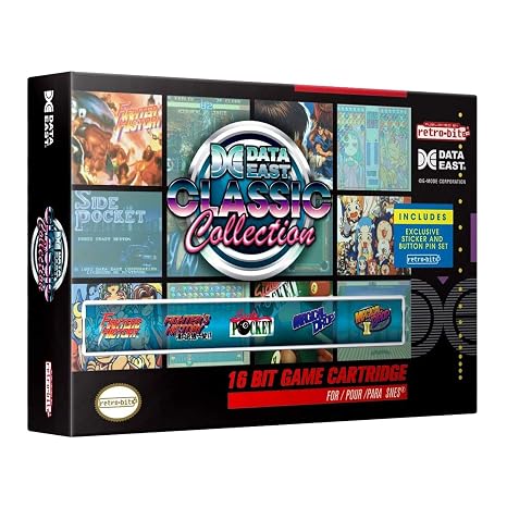 Amazon.com: Retro-Bit Data East Classic Collection SNES Cartridge - 5 ...