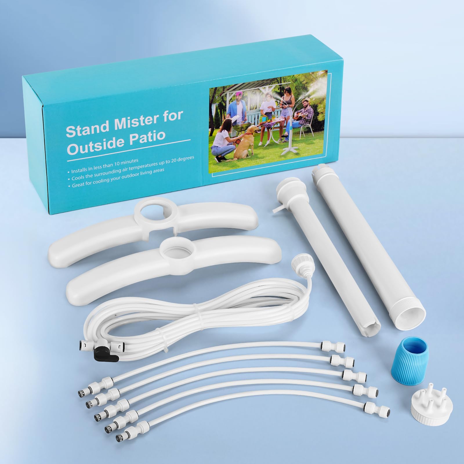 Snapklik.com : Stand Mister System, Portable Misting Cooling System