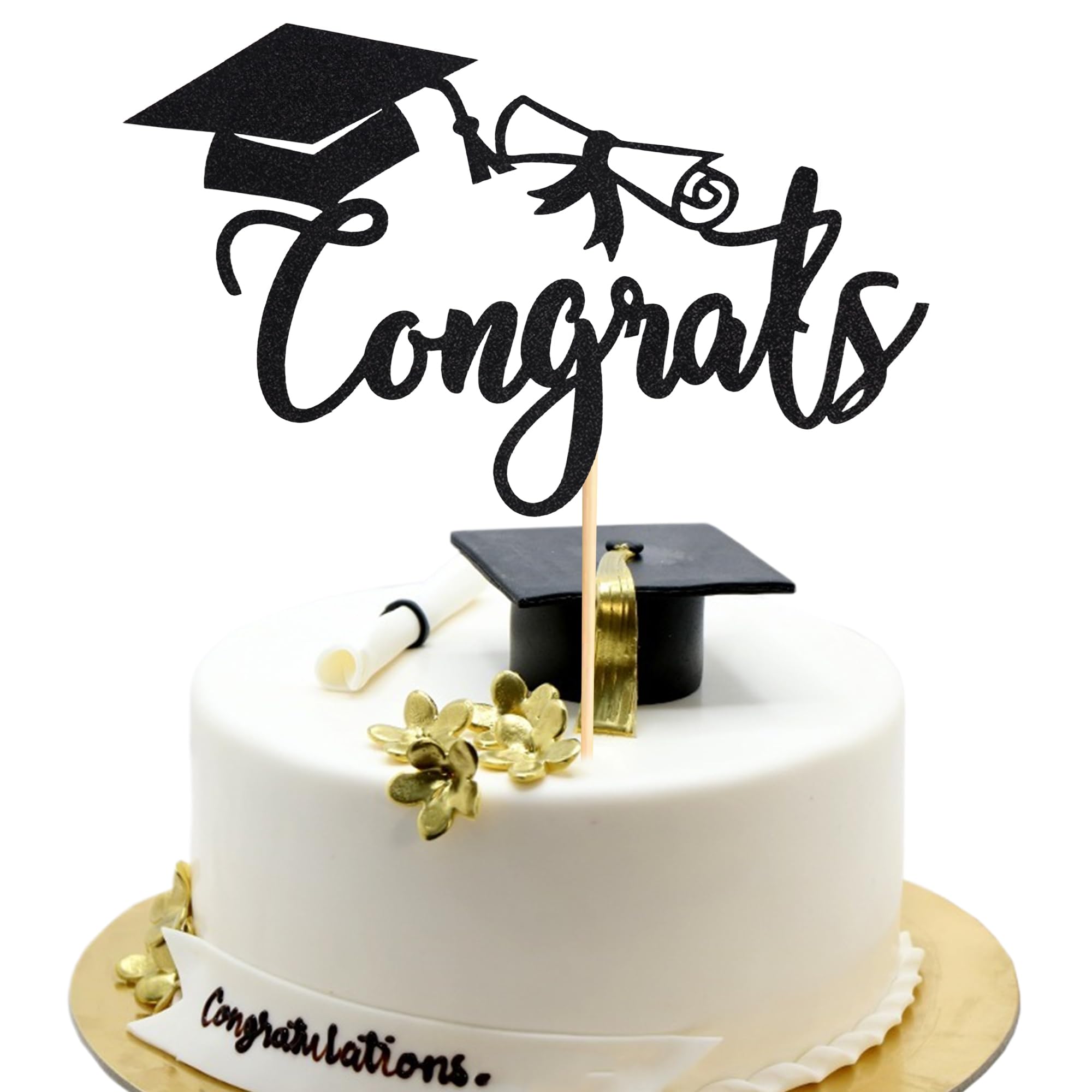 Graduation Cake Topper Decorations Arthsdite 1Pc Congrats Cake Topper