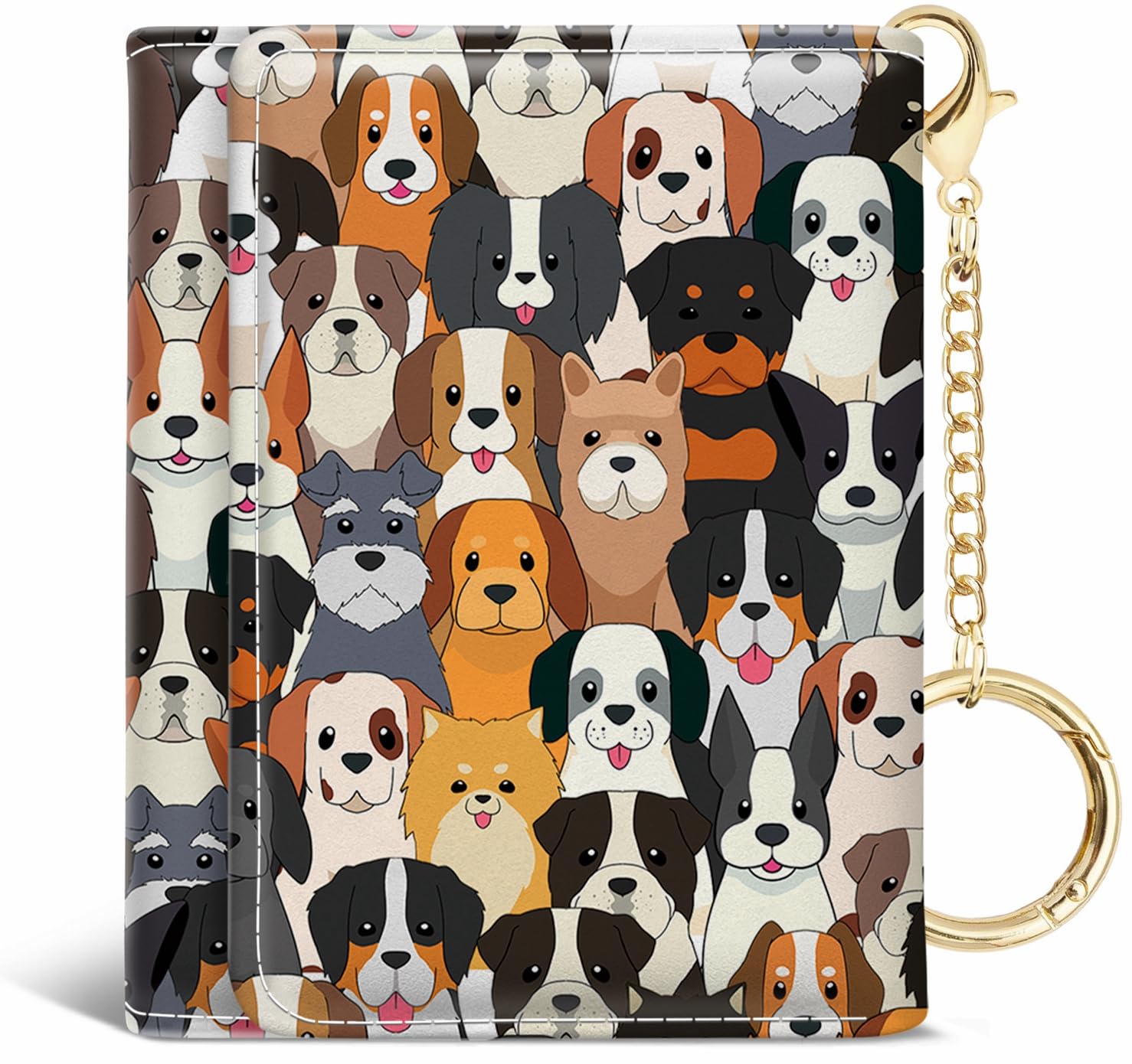 Amazon.com: Jogjam Womens Wallet, Small Dog Puppy Slim RFID Blocking ...