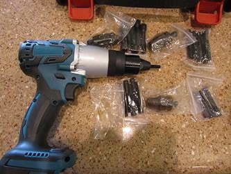 Amazon.com: 2-IN-1 Cordless Rivet Nut Gun Set (10-24 & 1/4 & 5/16 & 3/8 ...