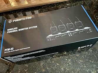Amazon.com: Phenyx Pro Wireless in Ear Monitor System, Quad-Channel Wireless IEM System, Metal ...