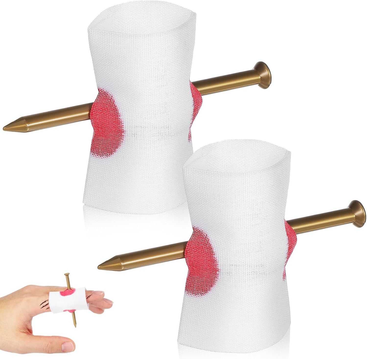 Amazon.com: Toyvian 2 Pcs Halloween Pranks Props Nail in Your Finger ...