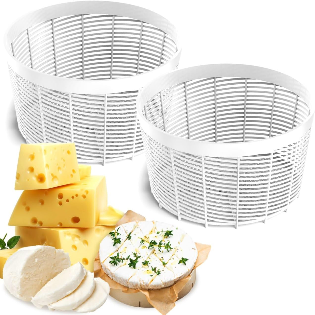 Amazon.com: Grand Way 2 PCS Cheese Making Semi Soft and Soft Cheese ...