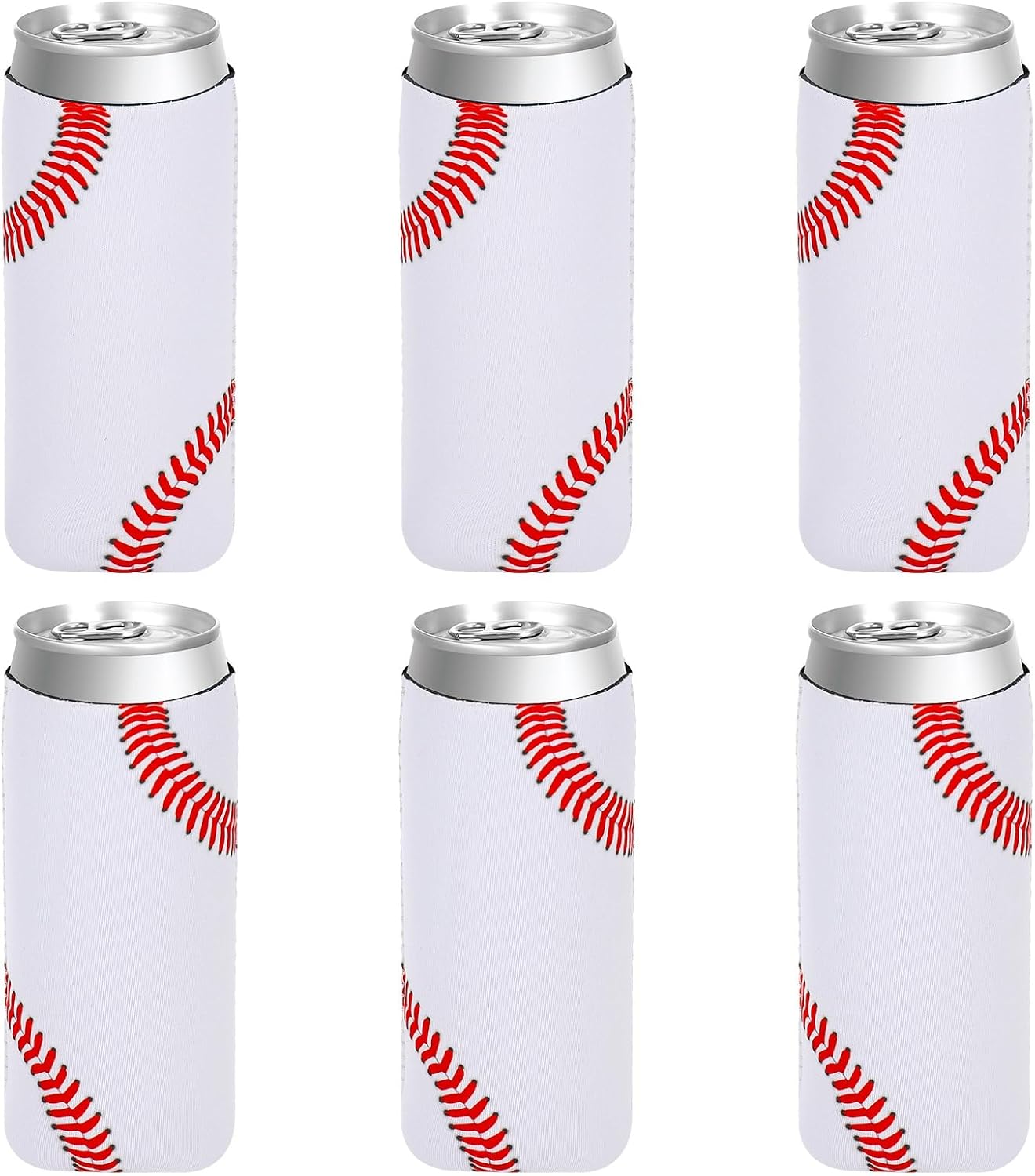 Amazon.com: libfrnt 6 PCS Baseball Can Sleeves Funny Beer Can Cooler ...