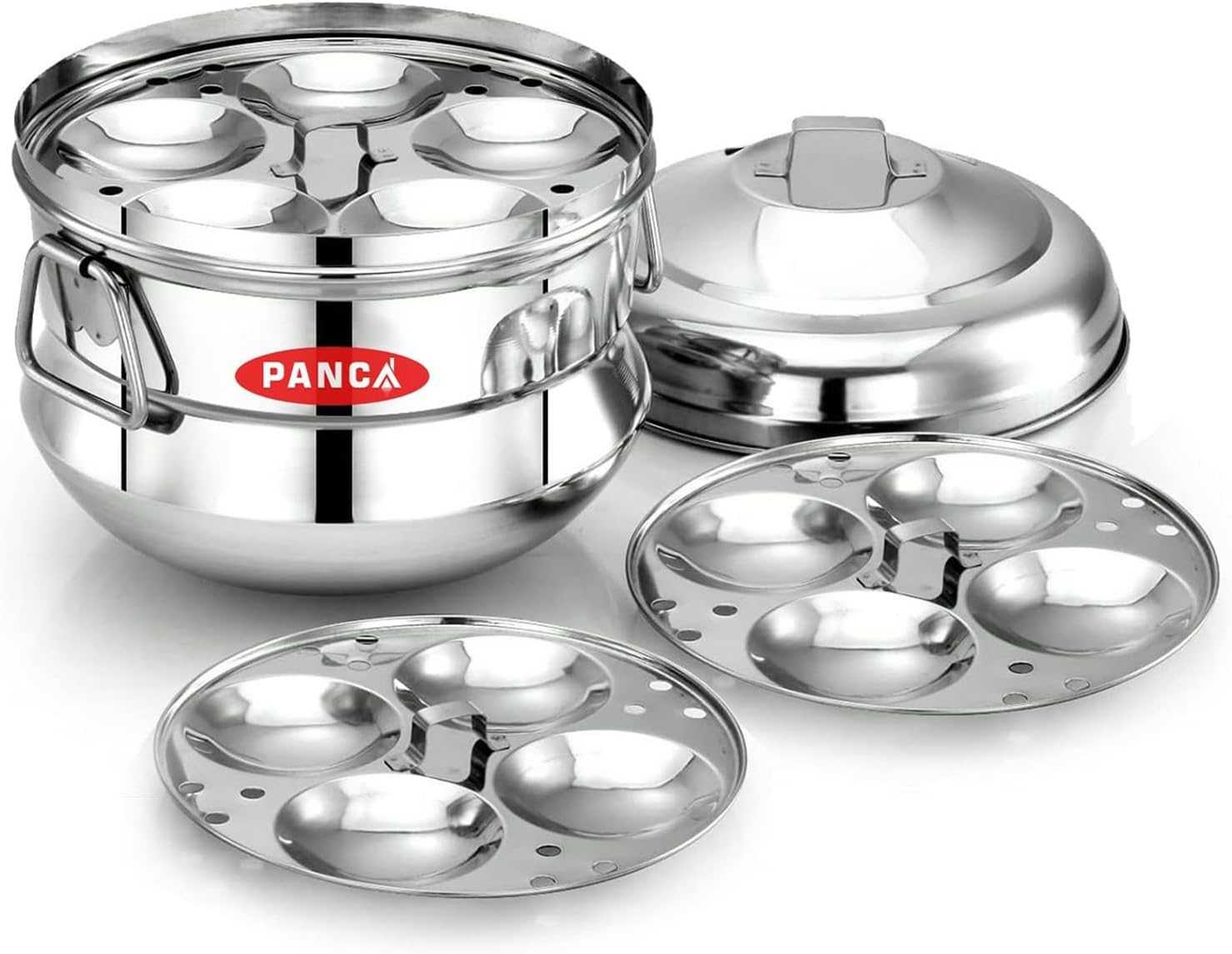 Pigeon Classic Stainless Steel Idli Cooker with Whistle Indicator ...