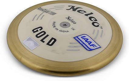 Amazon.com : Nelco Discus | 1 KG Discus | Womens Discus 1KG | Gold ...